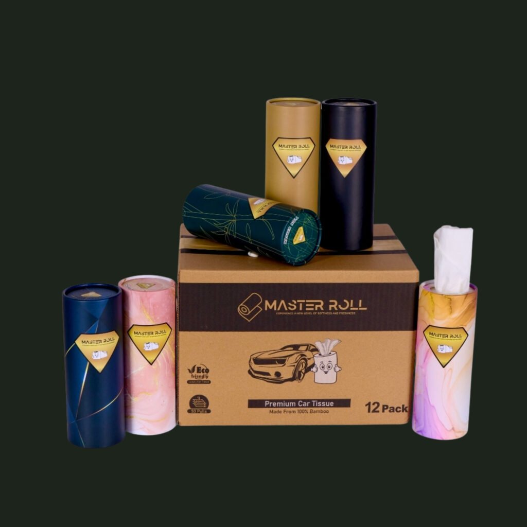 Master Roll Premium Bamboo Car Tissues | Facial Tissues